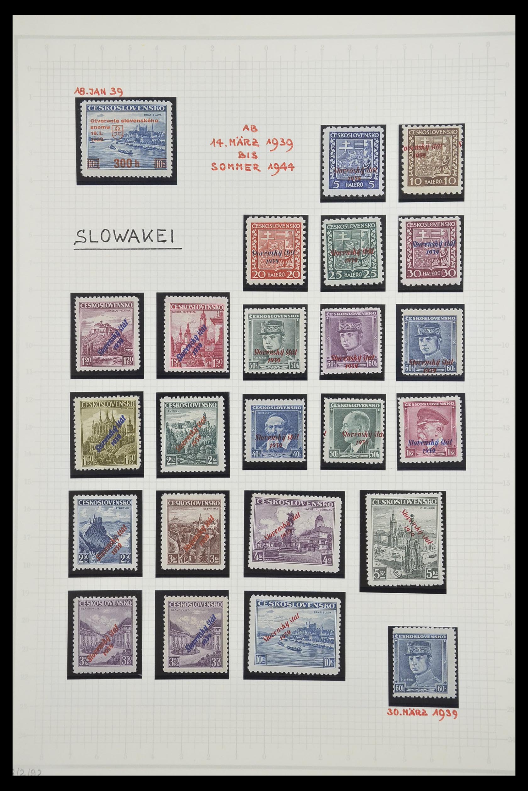 33254 Slovakia 1939-1945. – The Stamp Group – Over 2,000 stamp collections
