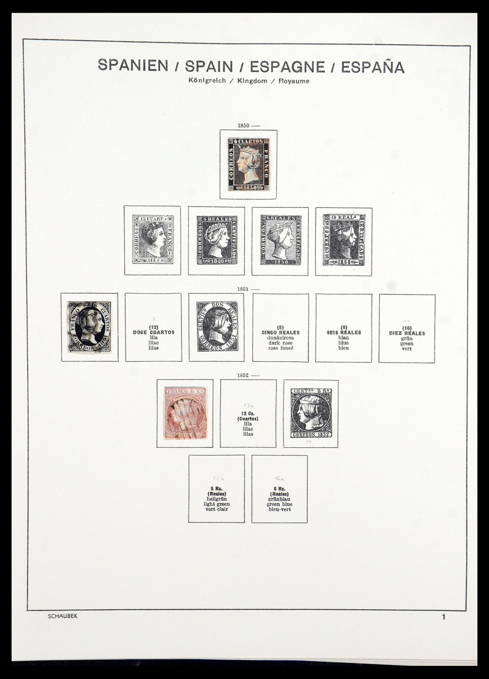 35982 Spain 1850-1967. – The Stamp Group – Over 2,000 stamp collections