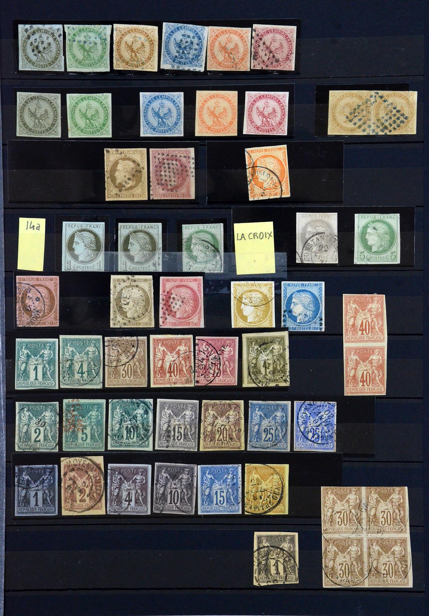 36290 French colonies classic key stamps 1859-1900. – The Stamp Group ...