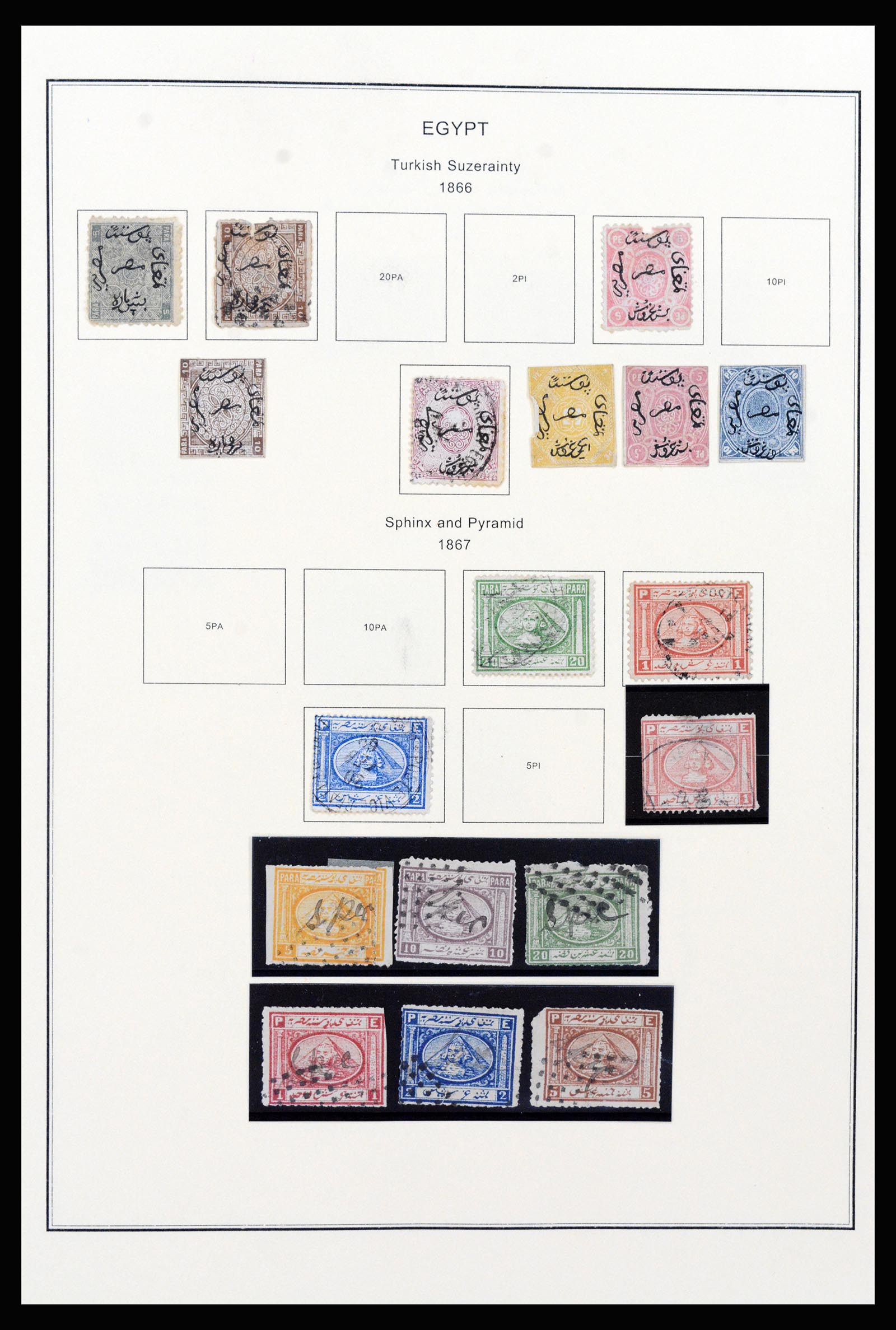37231 Egypt 1866-1997. – The Stamp Group – Over 2,000 stamp collections
